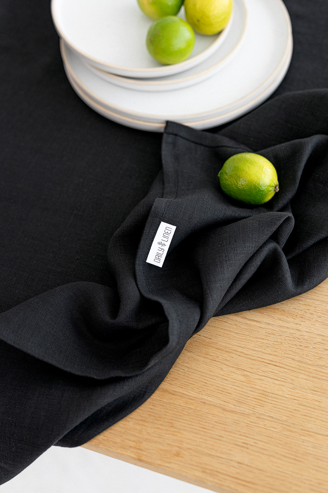 Black Linen Tablecloth – DailyLinen